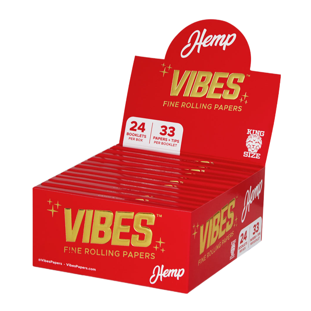VIBES King Size Slim with Tips Box (24 Pack) – CaliConnected