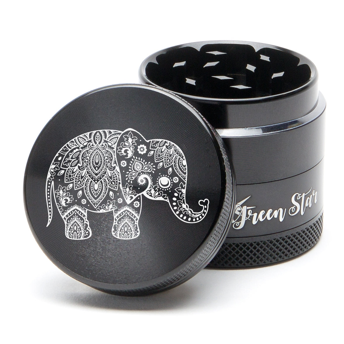 Green Star Creature Medium 4-Piece Grinder