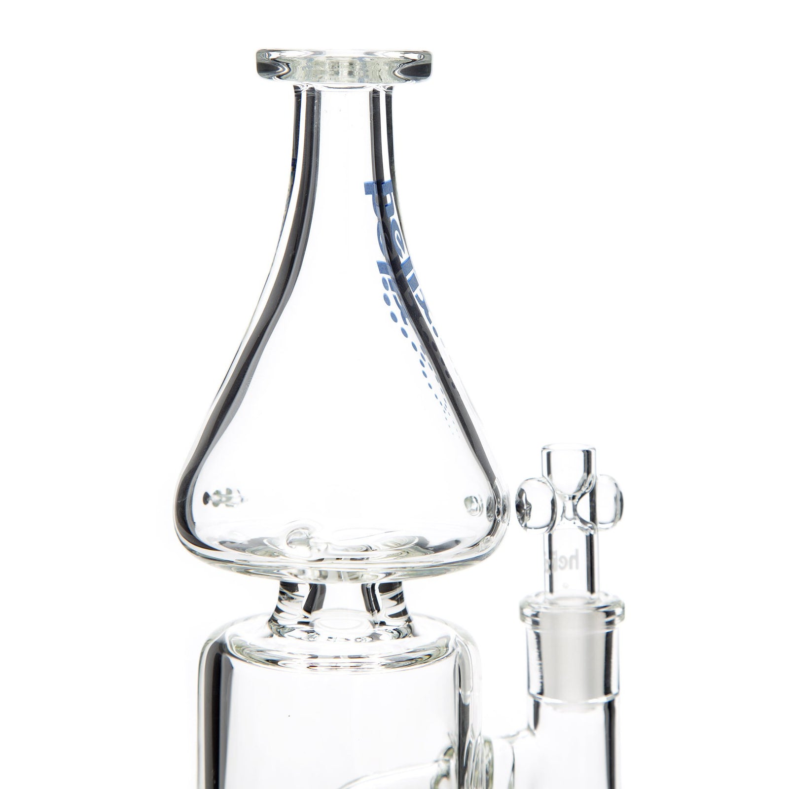 Grav® 9” Helix Flare Base Bong w. Fixed Downstem